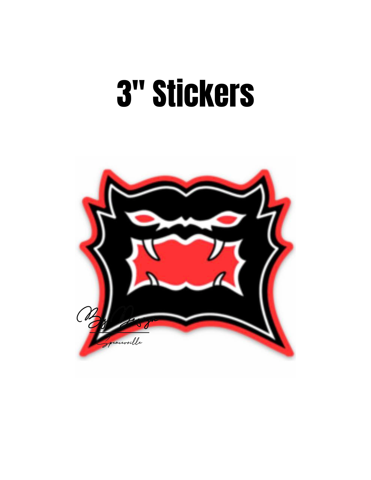 3" Bearcat Stickers 2pk | By Design Spencerville